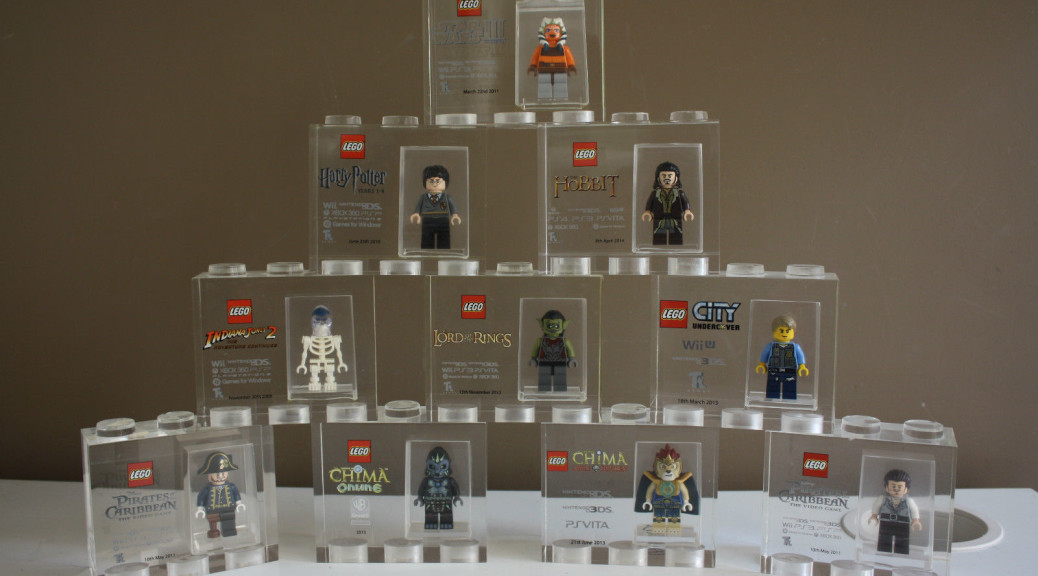 Another Large Collection of TT Games Acrylic Trophy Bricks - Minifigure ...
