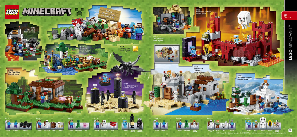 Polish and Italian sites now have Minecraft 2016 sets listed 21125 ...