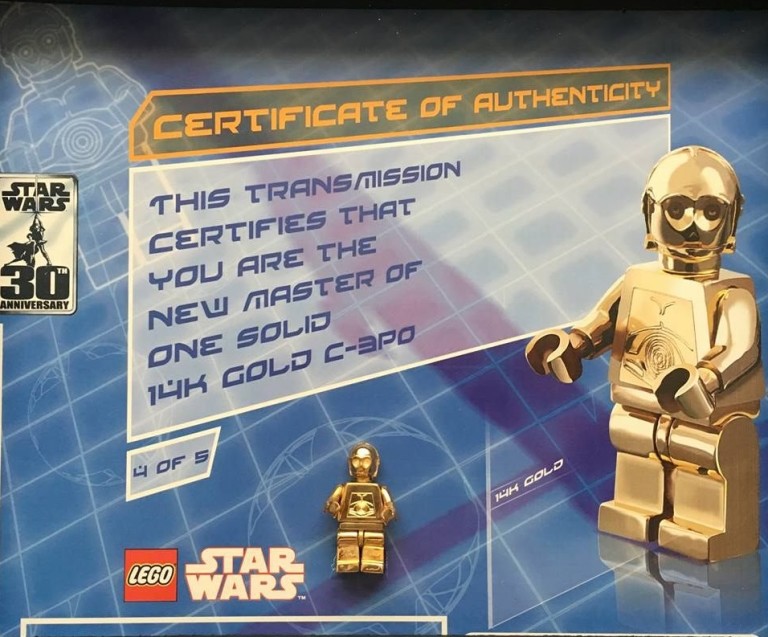 What I want for Christmas - Lego Solid Gold 14K Ultra Rare Exclusive ...