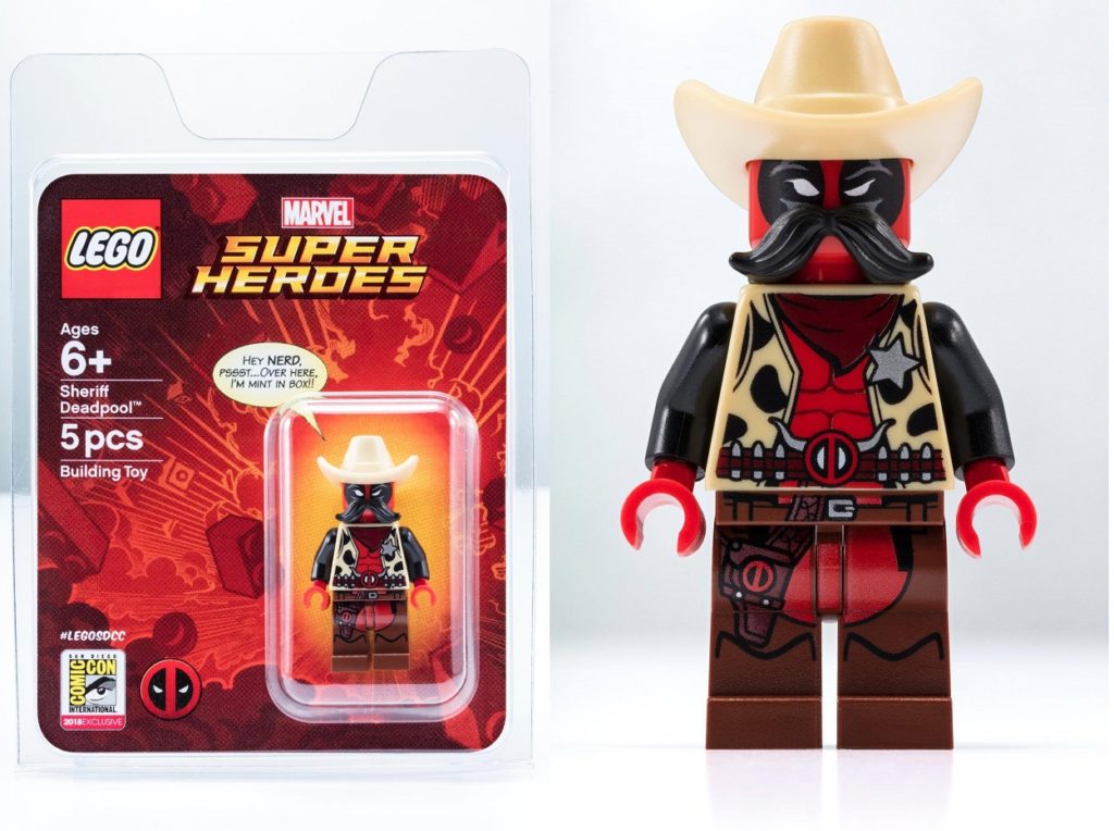 Lego SDCC 2018 Deadpool Sheriff Exclusive Minifigure Revealed ...