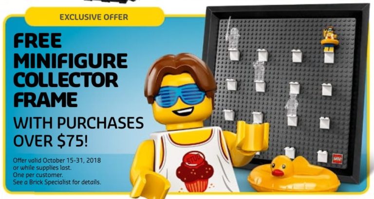 October 2018 Lego Store Calendar USA Version - Minifigure Price Guide