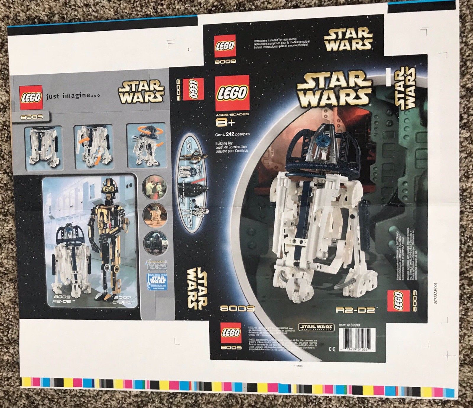 Lego Star Wars Prototype Print Proof Sheets For Box Art - Sets 4501 ...