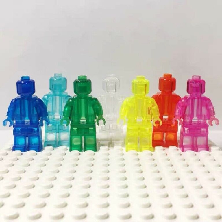Lego Prototype Test Print Trans clear monochrome minifigures ...